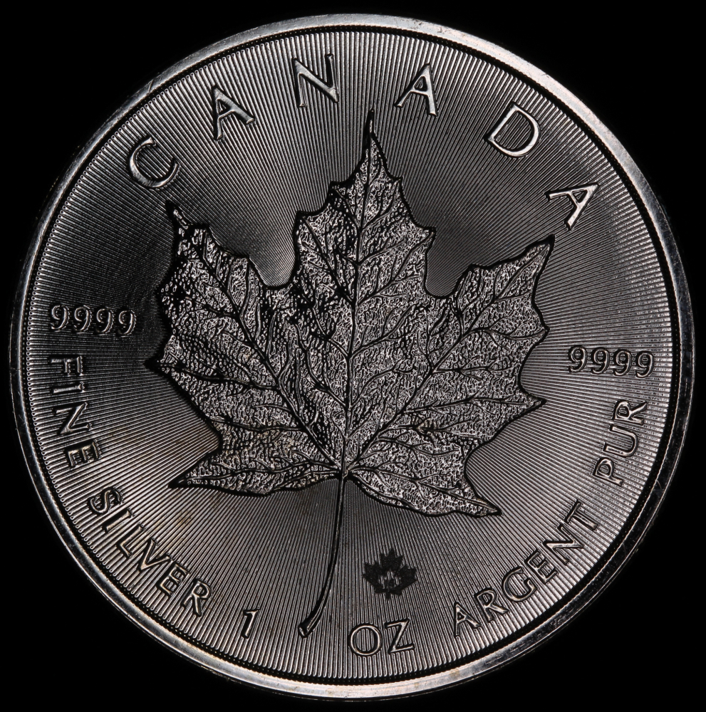 2015 Canadian Silver Maple Leaf 5 Dollar Coin Pristine Auction