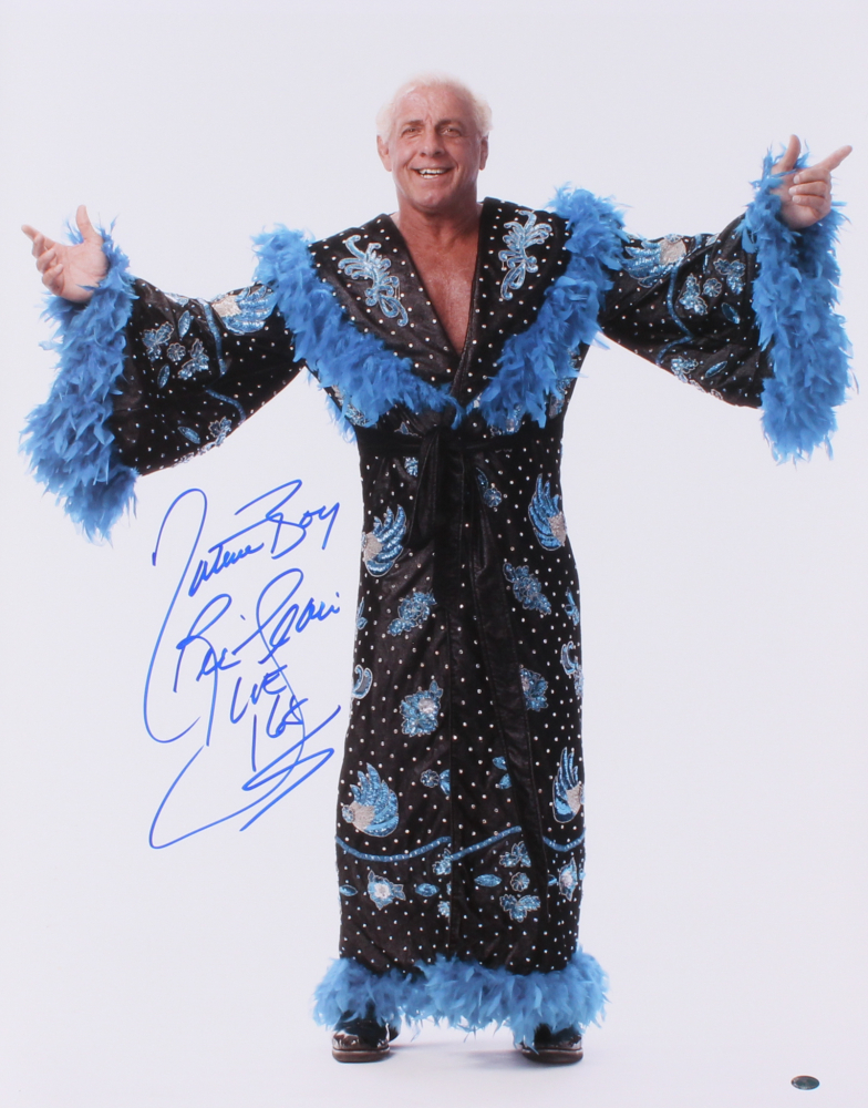 Rick Flair Signed 16x20 Photo Inscribed "Nature Boy" (Mead Chasky ...