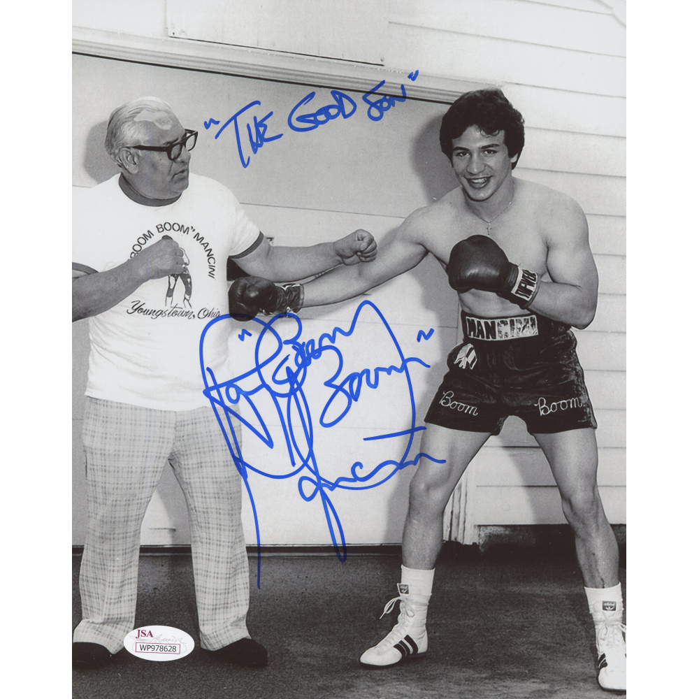 Ray "Boom Boom" Mancini Signed 8x10 Photo Inscribed "The Good Son" (JSA ...