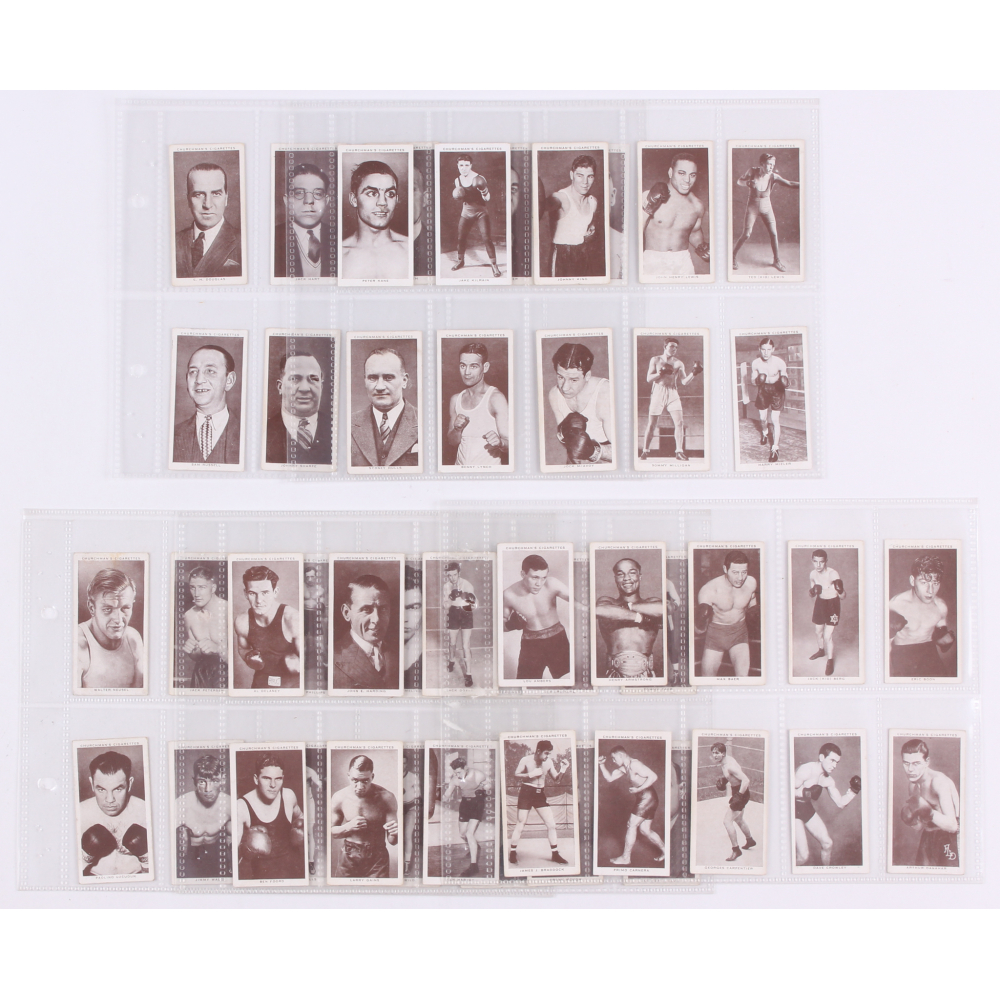 Near Complete Set of (47/50) 1938 Churchman's Boxing Personalities ...