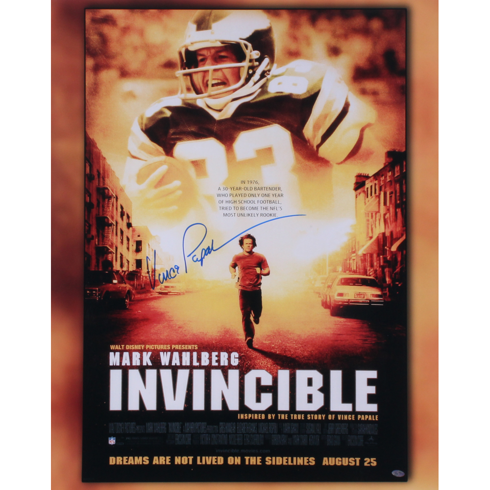 Vincent Papale Signed Invincible 16x20 Photo (Mead Chasky Hologram ...