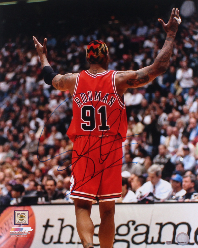 Dennis Rodman Signed Bulls 16x20 Photo (Mead Chasky Hologram ...