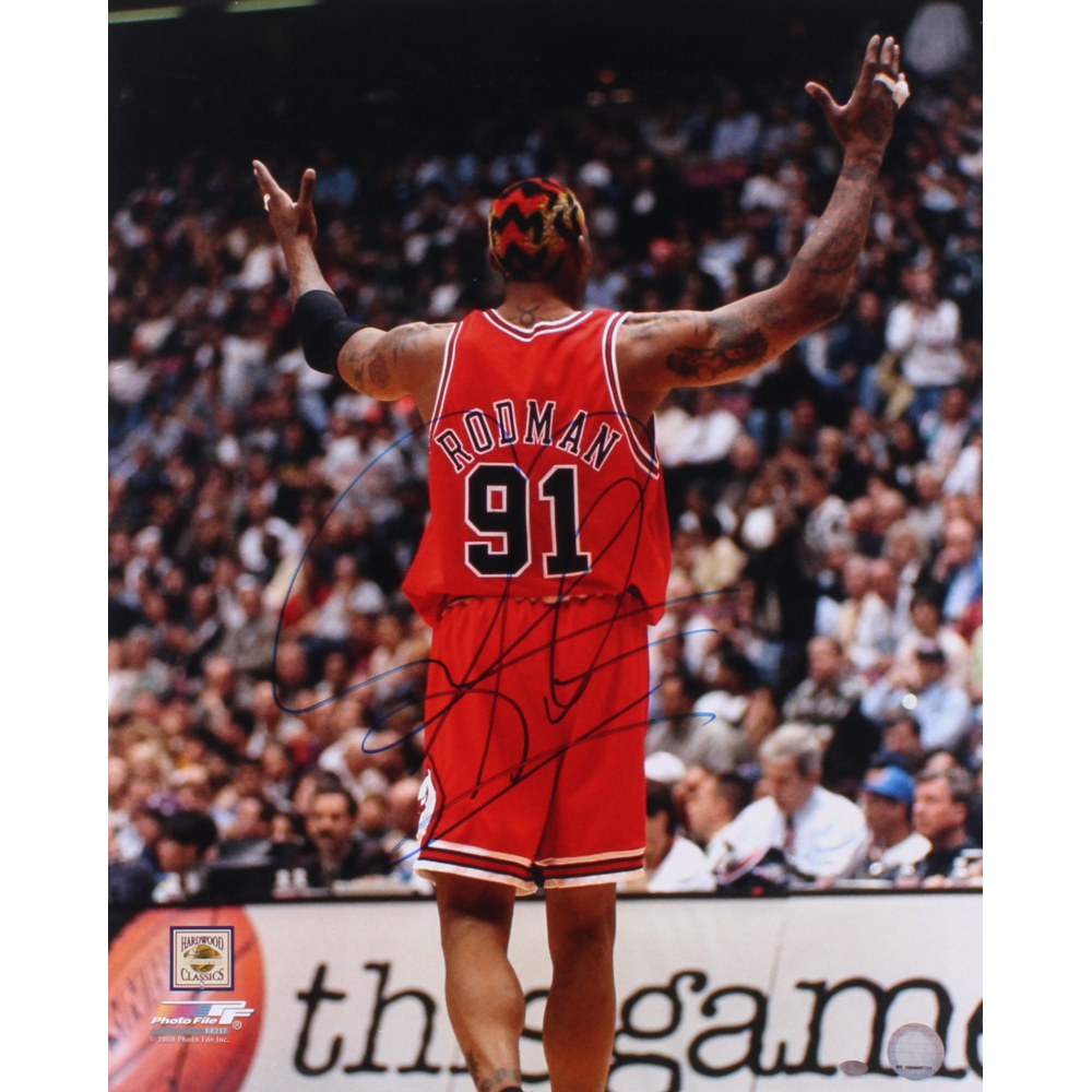 Dennis Rodman Signed Bulls 16x20 Photo (Mead Chasky Hologram ...