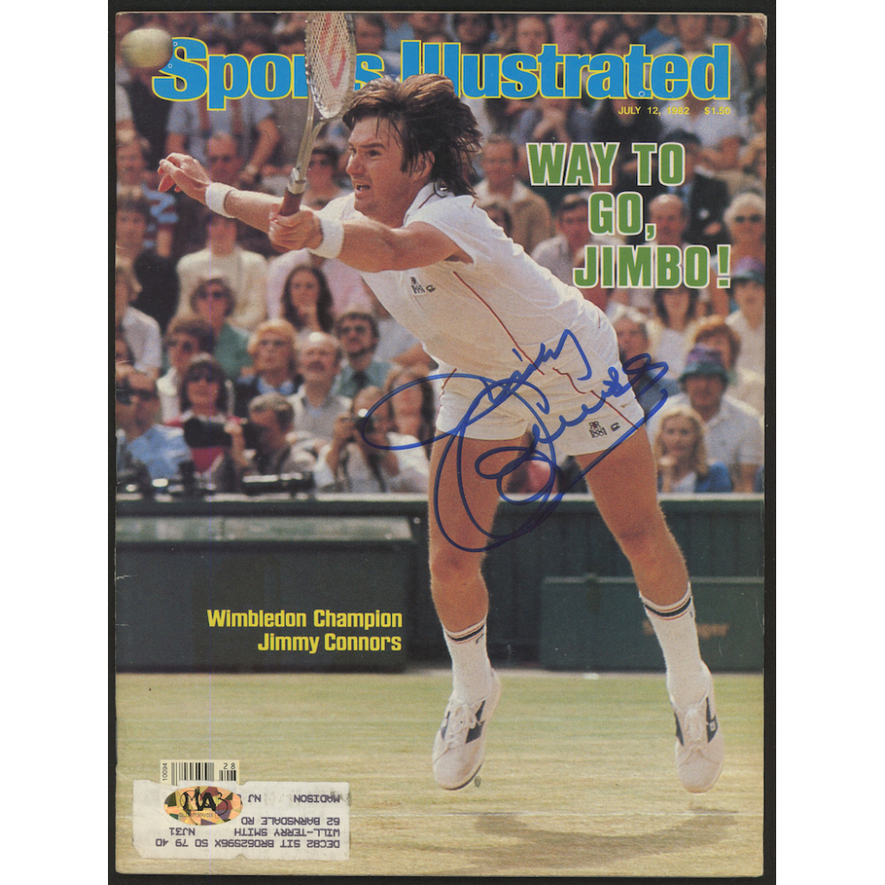Jimmy Connors Signed 1982 Sports Illustrated Magazine (MAB Hologram ...