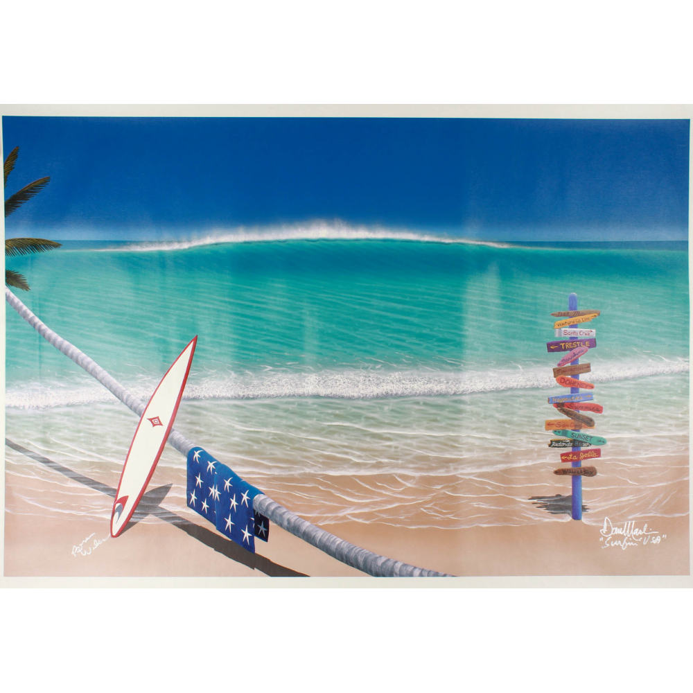 Dan Mackin – “The Beach Boys” Brian Wilson "Surfin' USA" Signed Limited ...