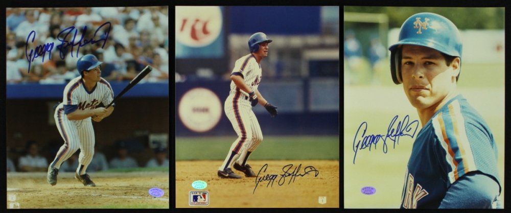 Lot of (3) Greg Jeffries Signed Mets 8x10 Photos (SOP COA) | Pristine ...