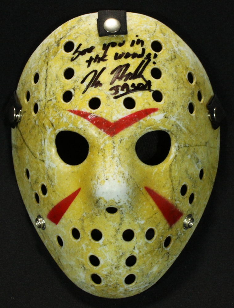Kane Hodder Signed Jason "Friday the 13th" Mask Inscribed "See You in ...