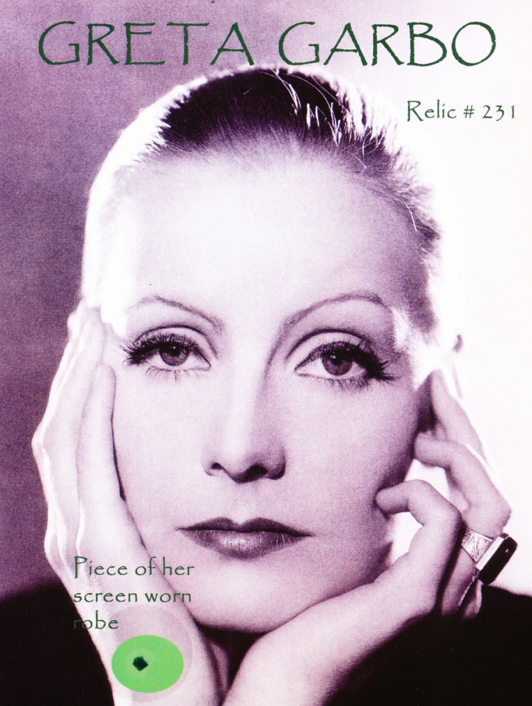 Gretta Garbo Relic Photo with a Piece of Screen Worn Robe | Pristine ...