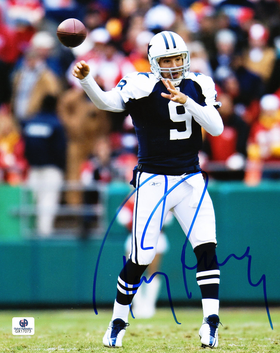 Tony Romo Signed Cowboys 8x10 Photo (GA) | Pristine Auction