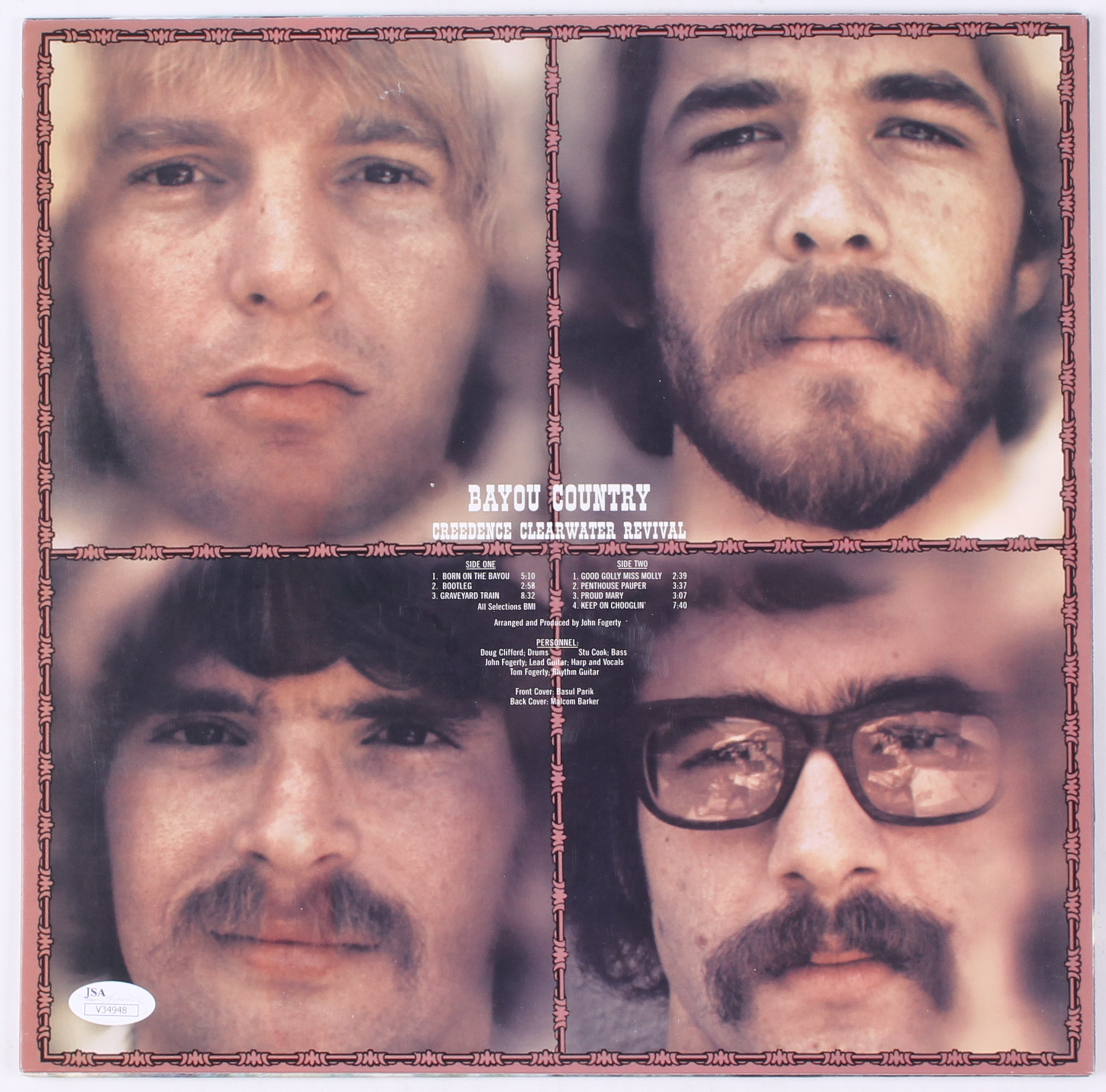 John Fogerty, Doug Clifford, & Stu Cook Signed Creedence Clearwater ...