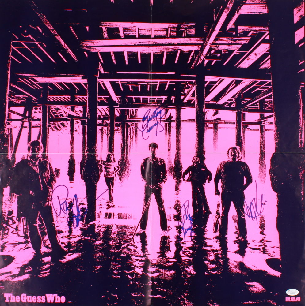 The Guess Who 24x24 Poster Band-Signed by (4) with Burton Cummings ...