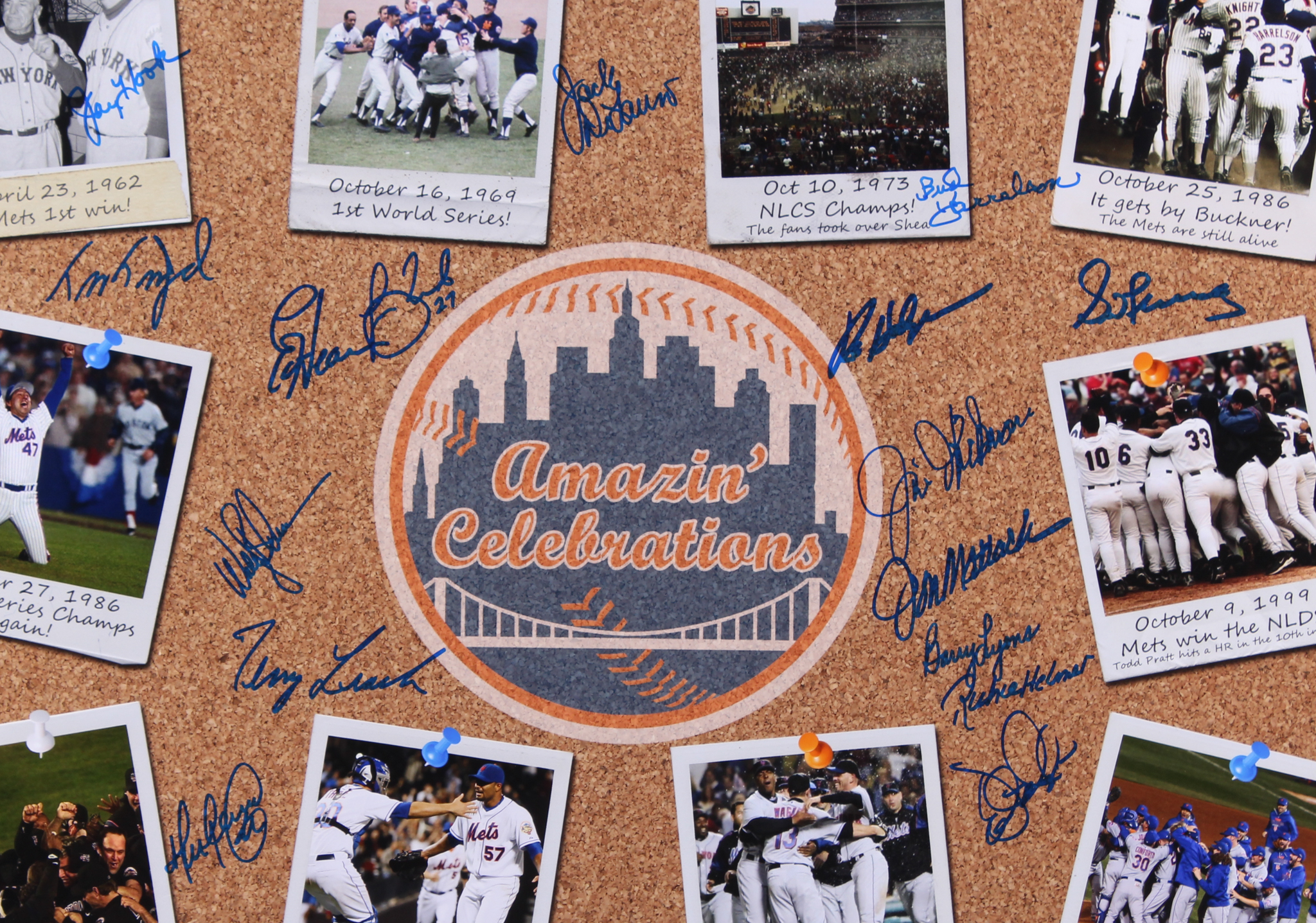 Mets Amazin' Celebrations 16x20 Photo Signed by (16) with Bud Harrelson ...