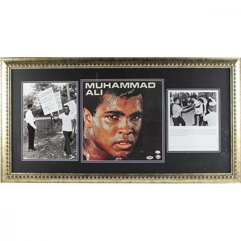 Muhammad Ali Signed 19x37 Custom Framed Album Display (PSA COA ...