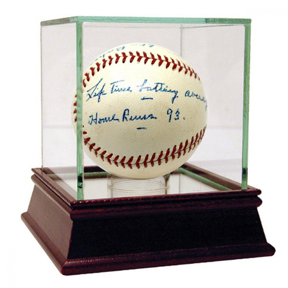 Frank "Home Run" Baker Signed OAL Baseball with (3) Stat Inscriptions ...
