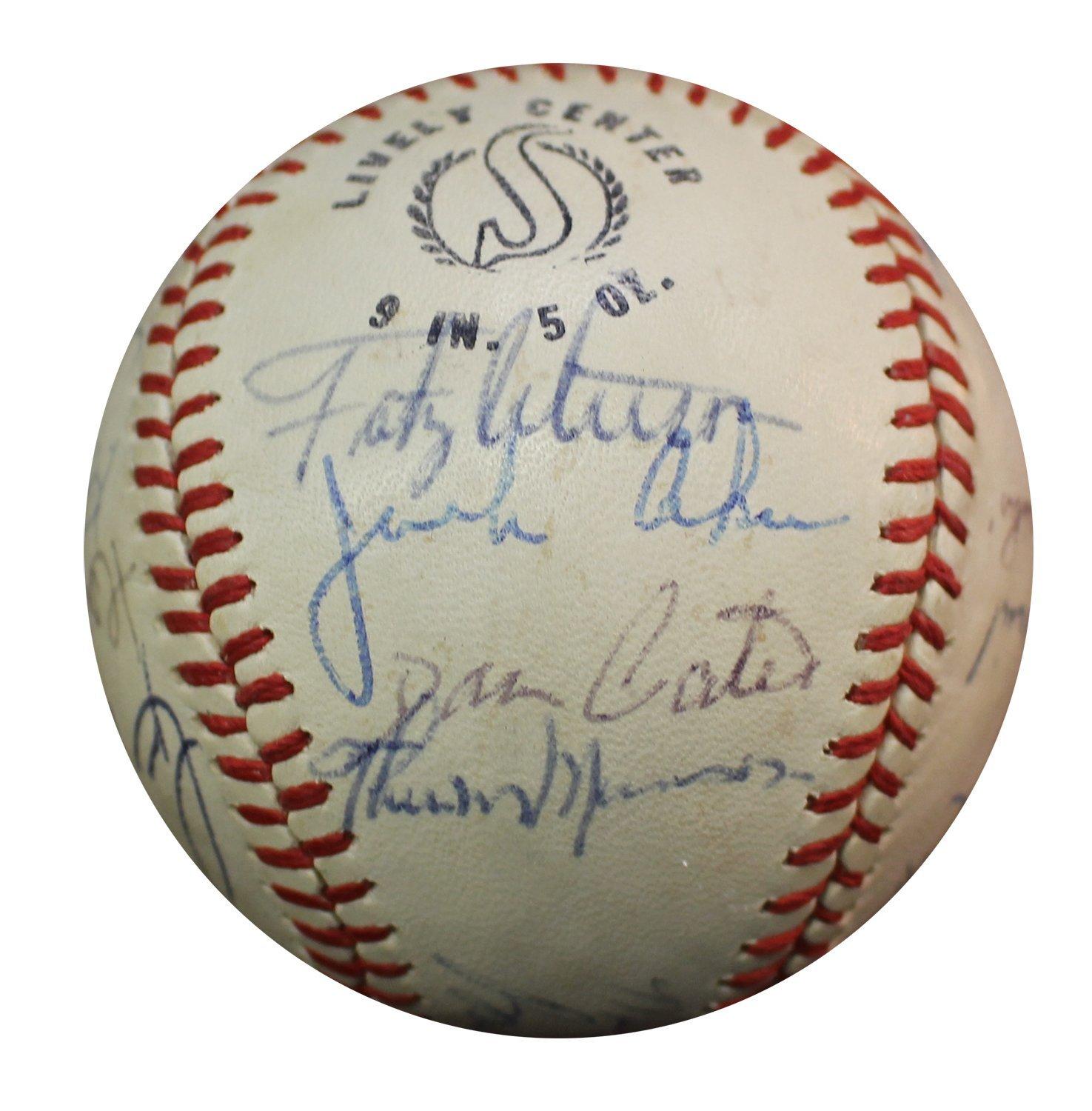 1971 New York Yankees Baseball Team-Signed by (15+) with Thurman Munson ...