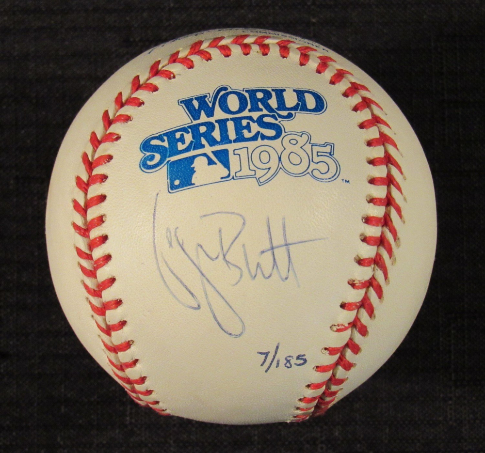 George Brett Signed LE 1985 Official World Series Logo Baseball ...