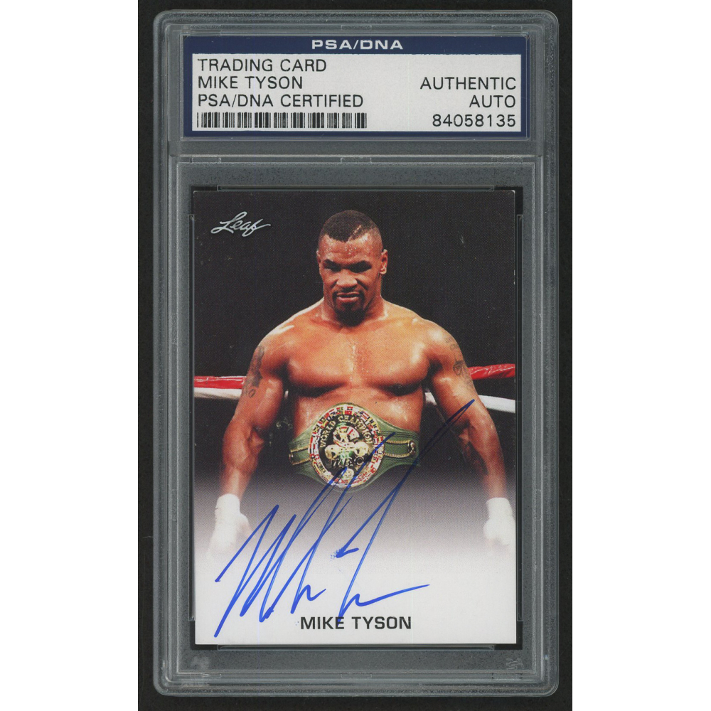 Mike Tyson Signed Card (PSA Encapsulated) | Pristine Auction