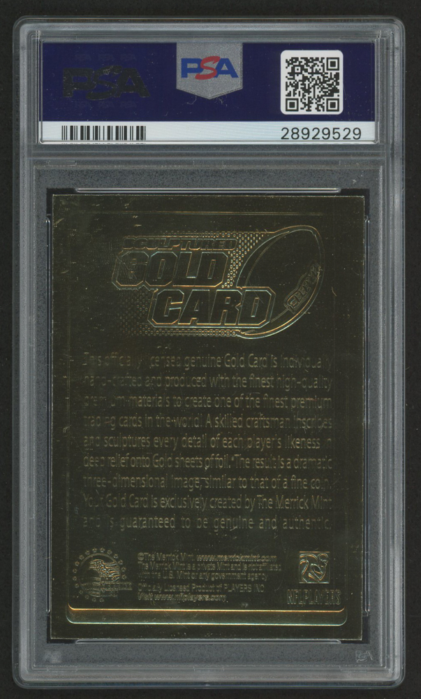 2005 Merrick Mint Sculpted Gold Cards #1 Tom Brady (PSA 9) | Pristine ...