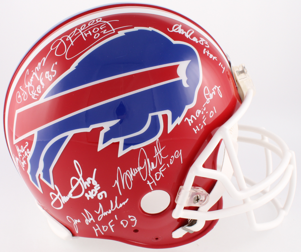 Bills Hall of Famers Full-Size Authentic On-Field Helmet Team-Signed By ...
