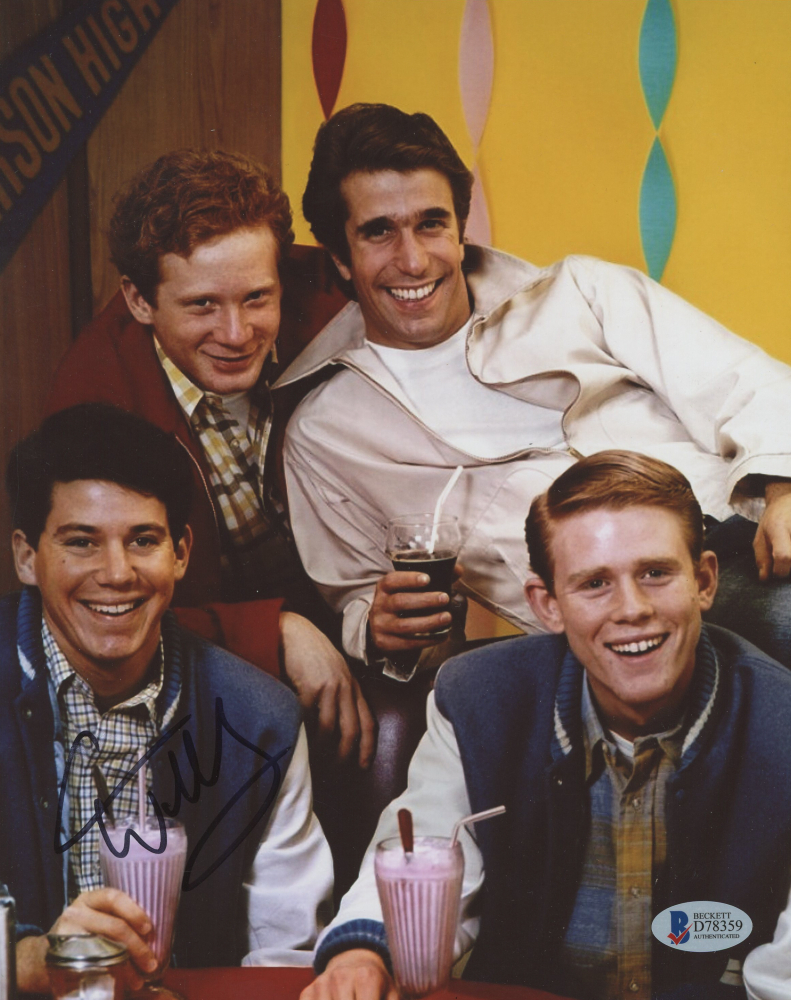 Anson Williams Signed "Happy Days" 8x10 Photo (Beckett COA) | Pristine ...