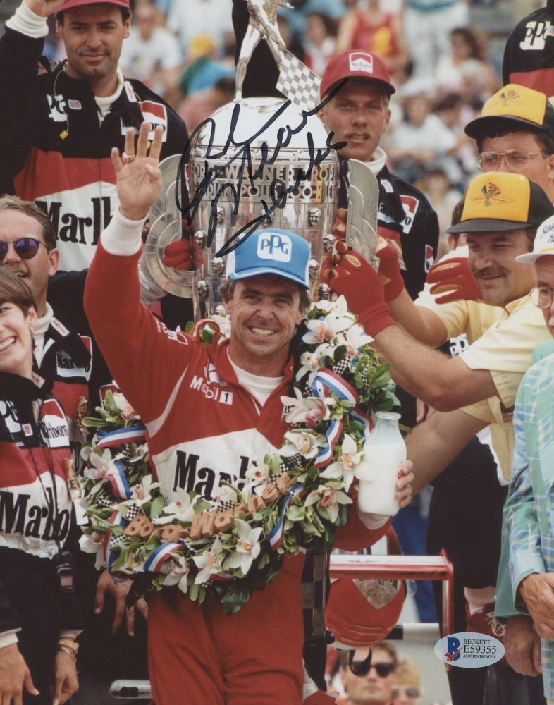 Rick Mears Signed "1991 Indianapolis 500" 8x10 Photo Inscribed "Thanks ...
