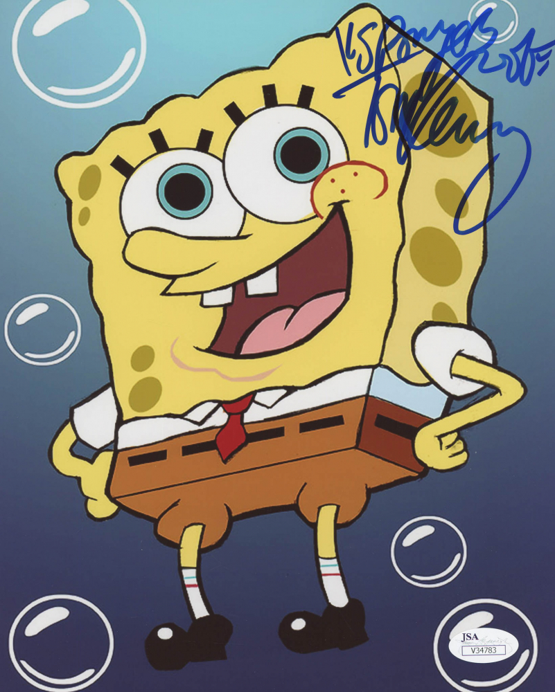Tommy Kenny Signed "Spongebob" 8x10 Photo Inscribed "Spongebob" (JSA ...