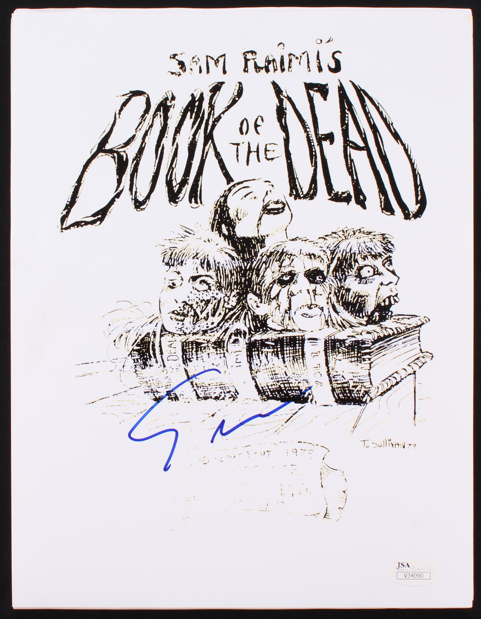 Sam Raimi Signed "Book of the Dead" Script (JSA COA) | Pristine Auction