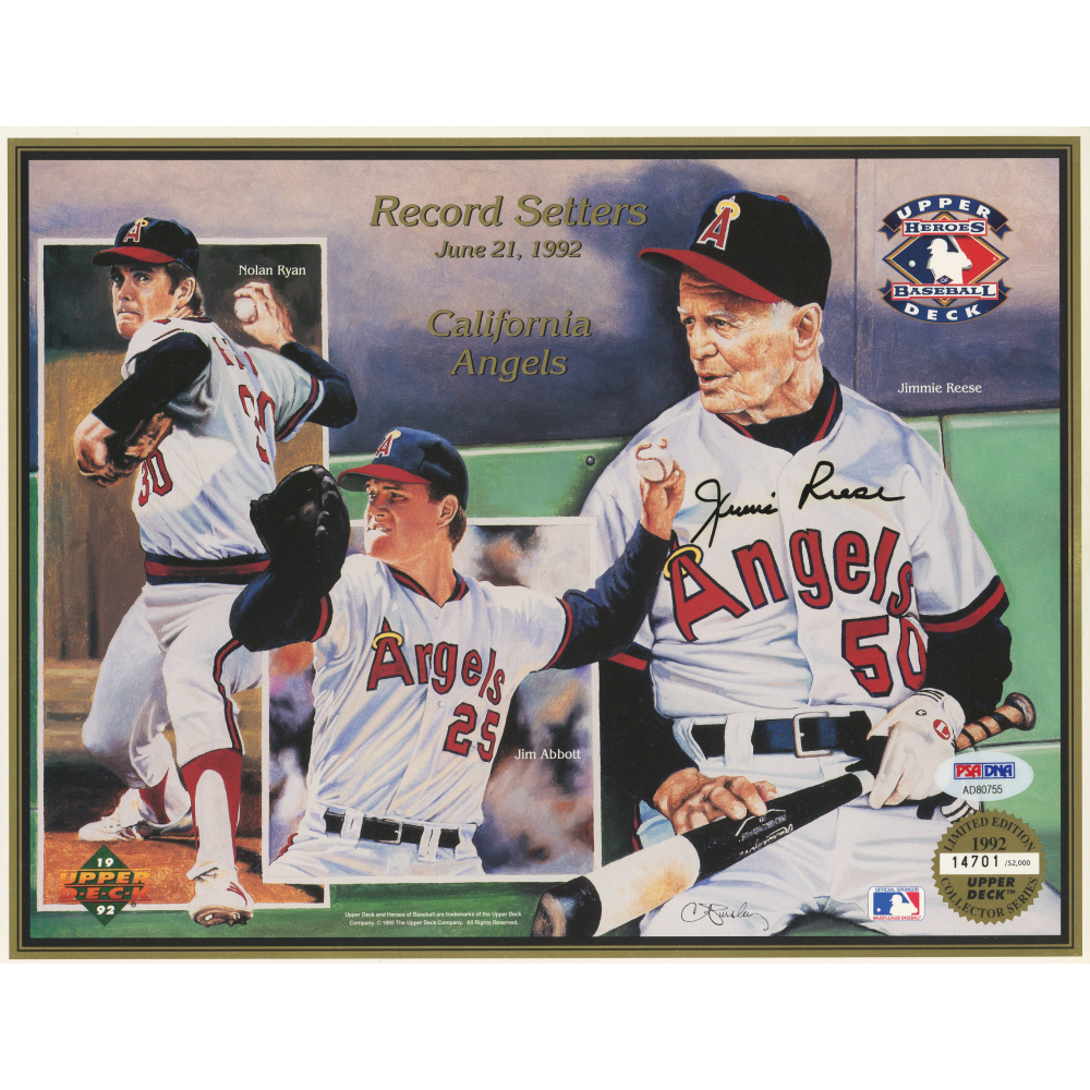 Jimmie Reese Signed Angels 8x10 Photo (PSA COA) | Pristine Auction