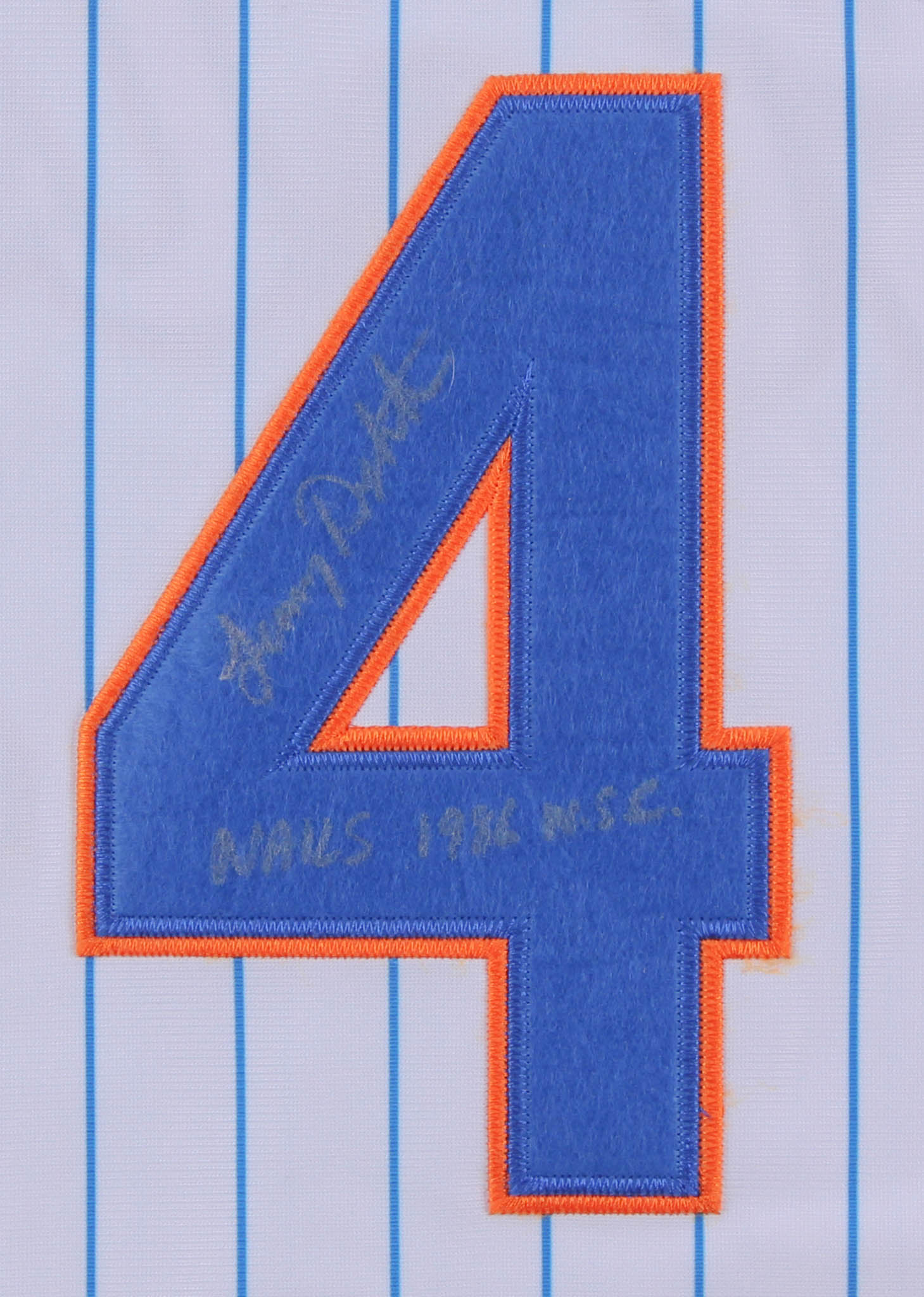 Lenny Dykstra Signed Mets Jersey Inscribed "Nails 1986 W.S.C" (PSA LOA ...