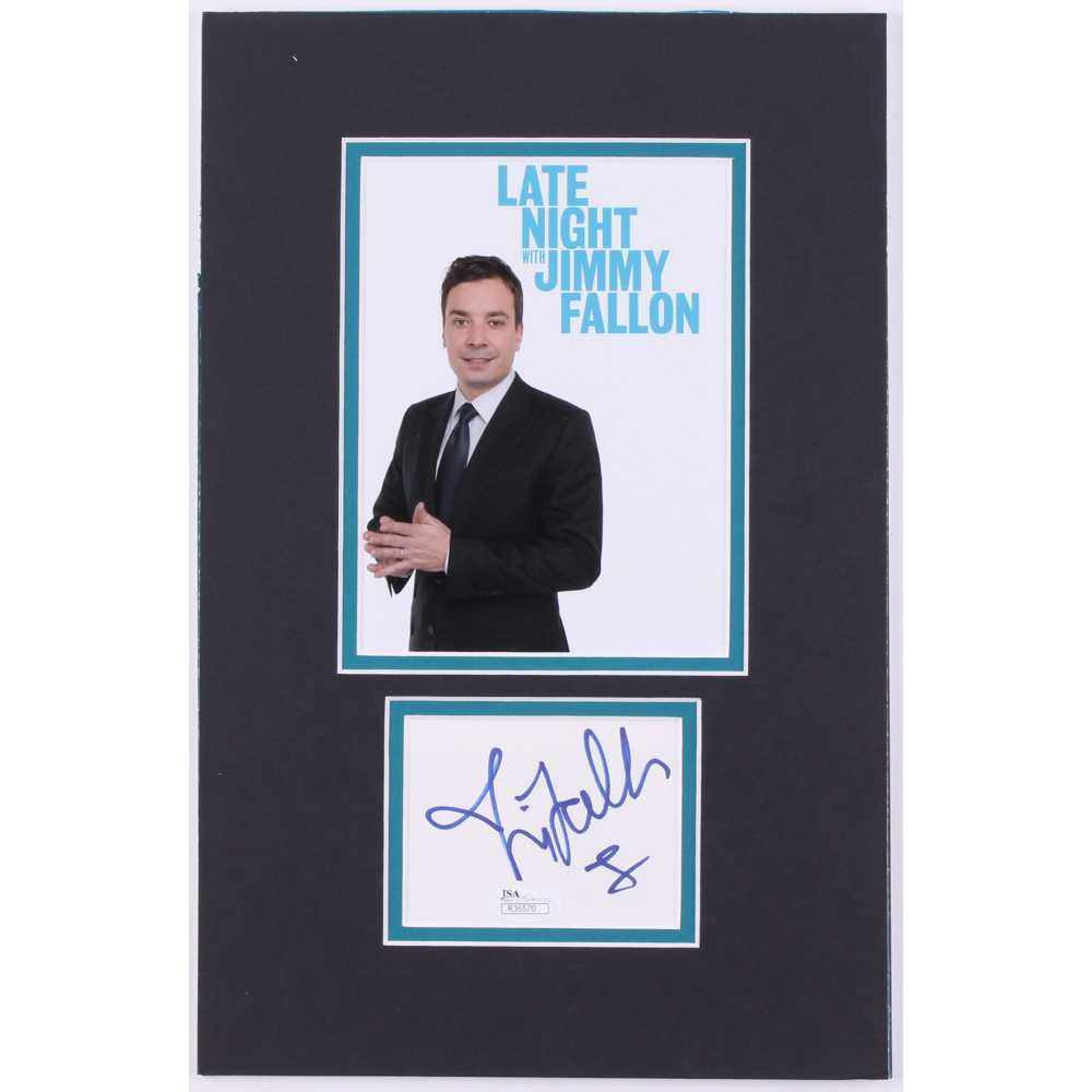 Jimmy Fallon Signed 9x14 Custom Matted Signature Cut Display (JSA COA ...
