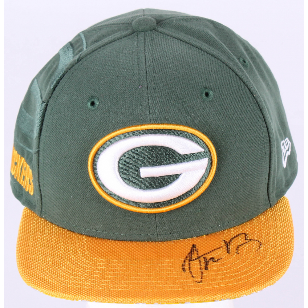 Aaron Rodgers Signed Green Bay Packers Adjustable Hat (Beckett COA ...