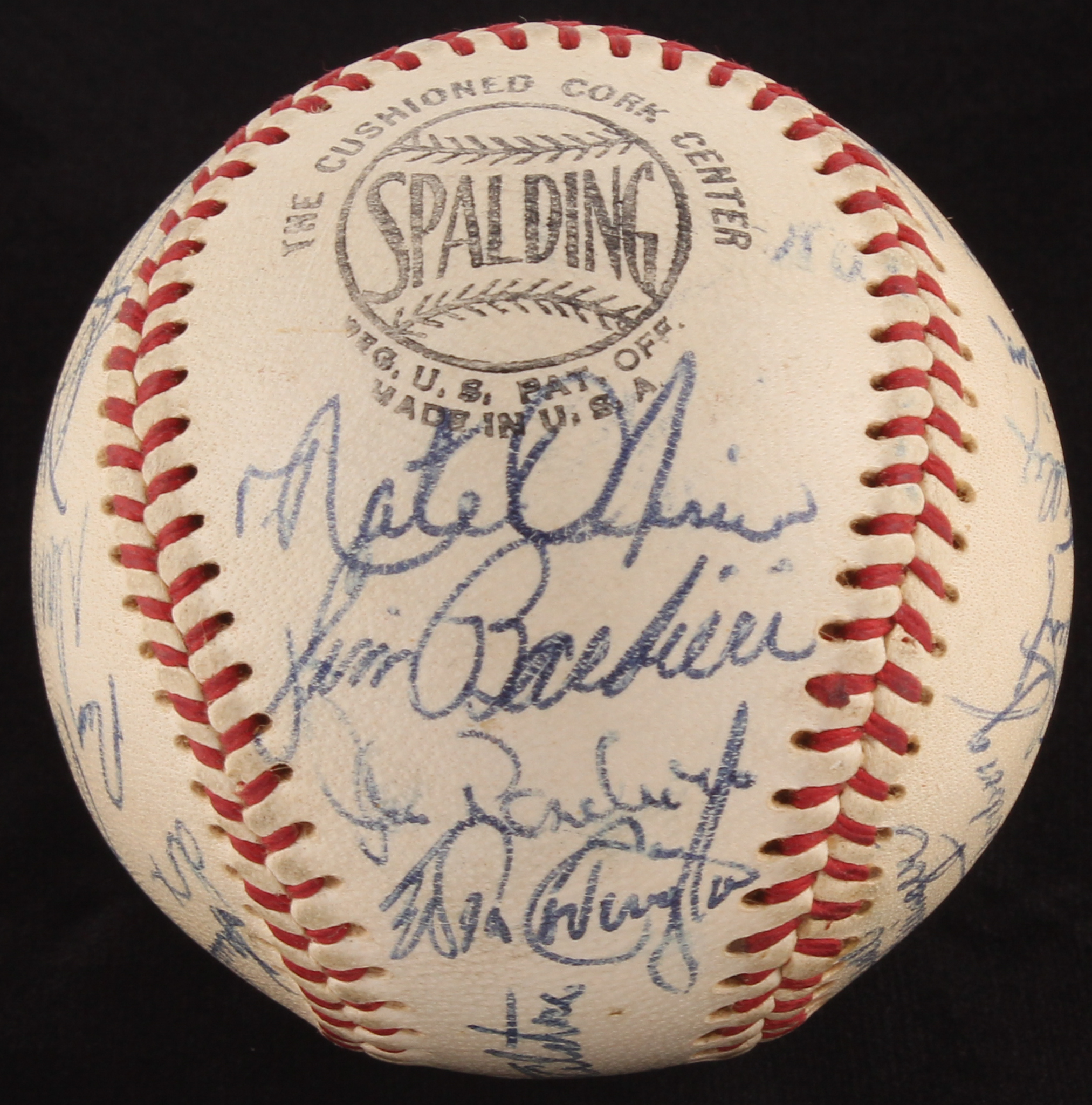 1966 Dodgers ONL Baseball Team Signed by (26) with Sandy Koufax, Don ...