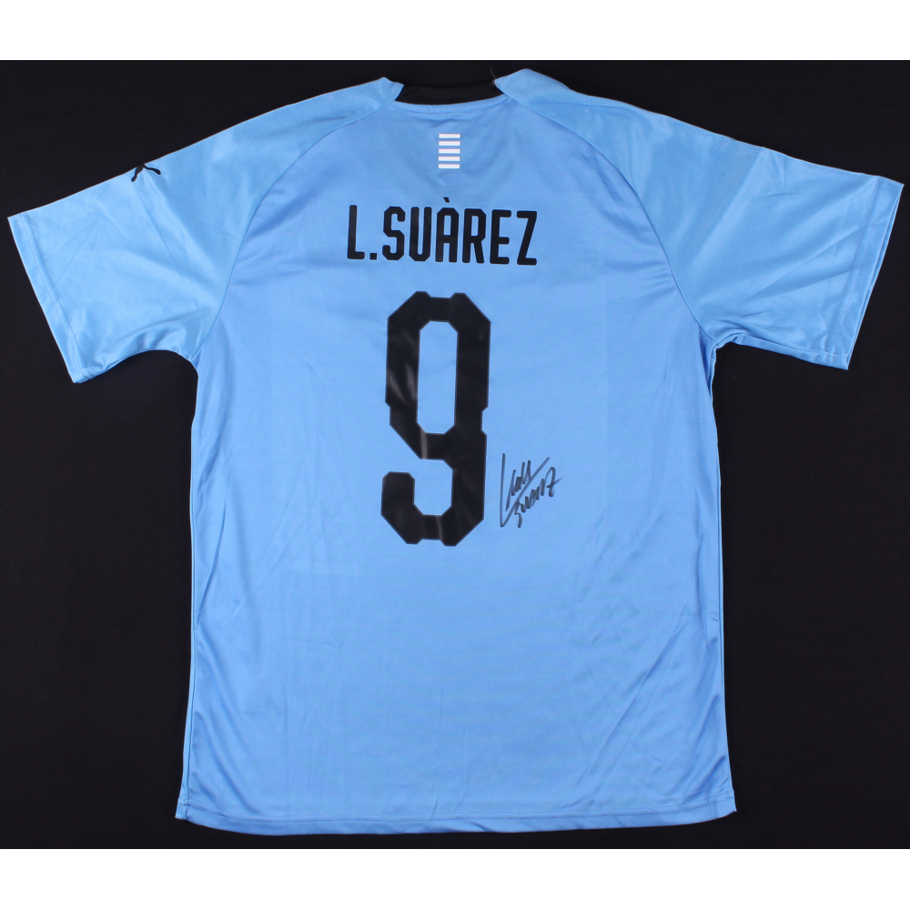 Luis Suarez Signed Uruguay Puma Jersey (Beckett COA) | Pristine Auction