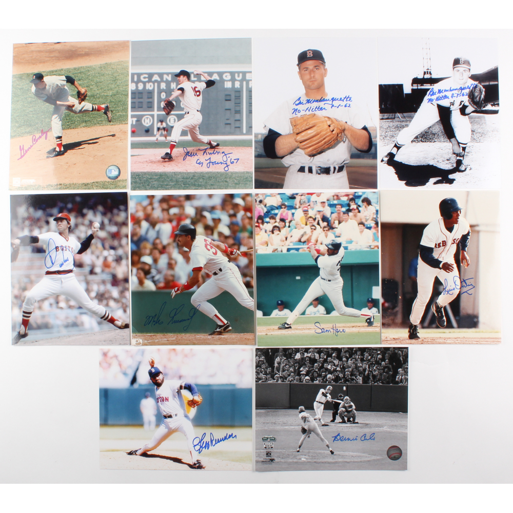 Lot of (10) Boston Red Sox 8x10 Photos Signed by Gene Conley, Jim ...
