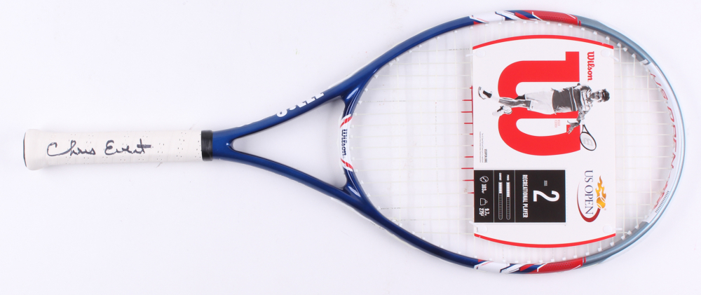 Chris Evert Signed Wilson Full Size U.S. Open Tennis Racket (MAB ...