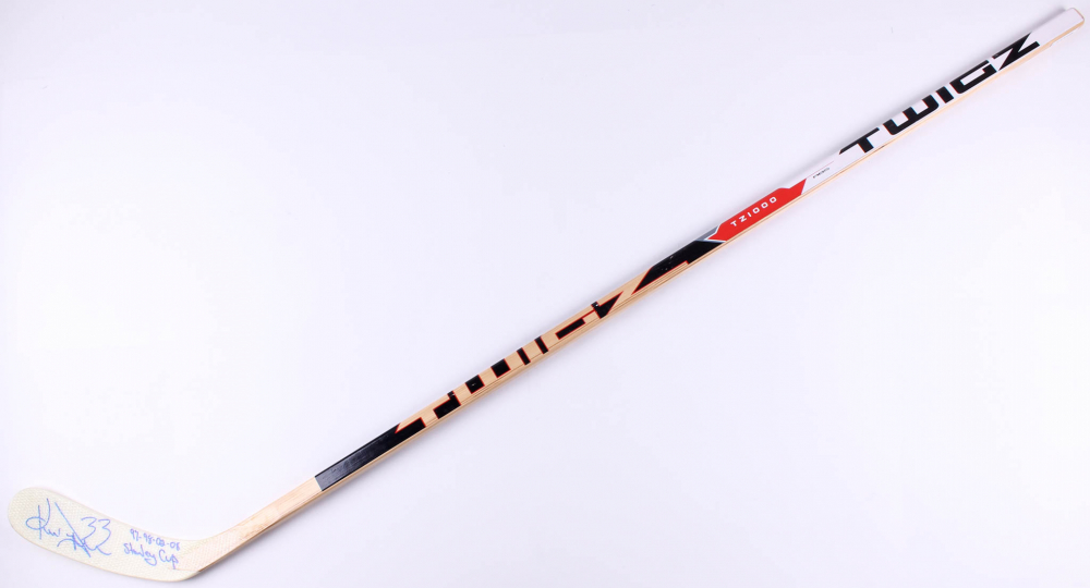 Kris Draper Signed Twigz Hockey Stick Inscribed "97-98-02-08 Stanley ...