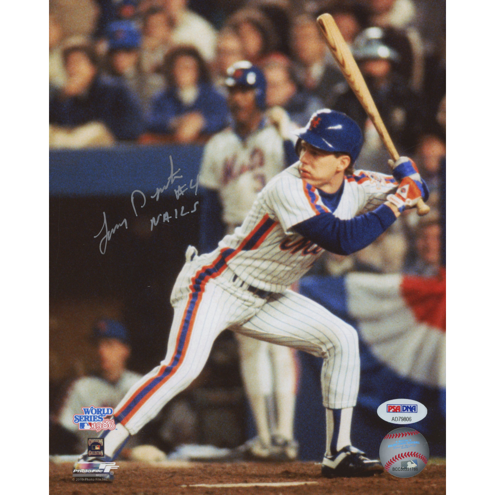 Lenny Dykstra Signed Mets 8x10 Photo Inscribed "NAILS" (PSA COA ...