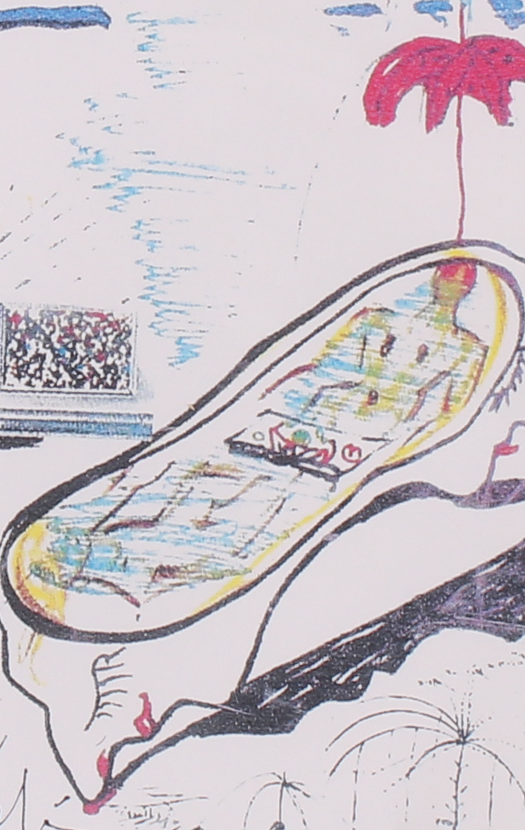 Salvador Dali "Liquid Tornado Bathtub" 1975 12x15 Custom Framed PP ...