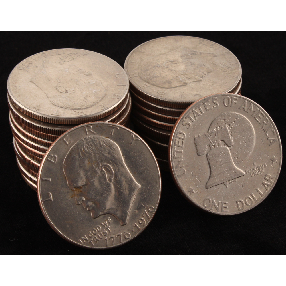 Lot of (25) Eisenhower "Ike" Bicentennial $1 Dollar Coins | Pristine ...