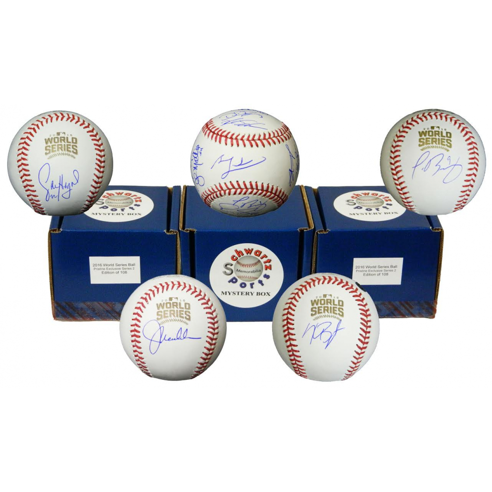 Chicago Cubs Signed Mystery Box 2016 World Series Baseball Limited to ...