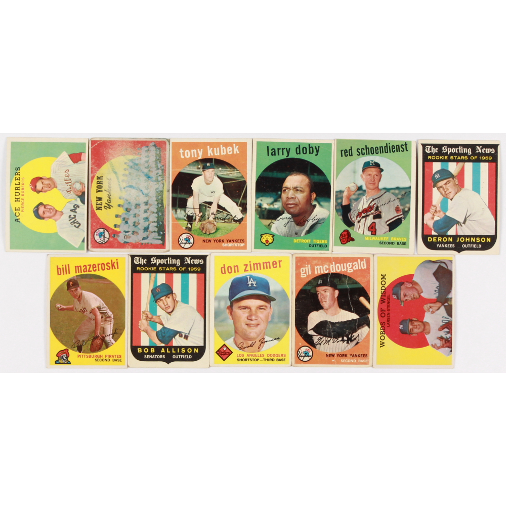 Lot of (11) 1959 Topps Baseball Cards with #131 Deron Johnson RS RC ...