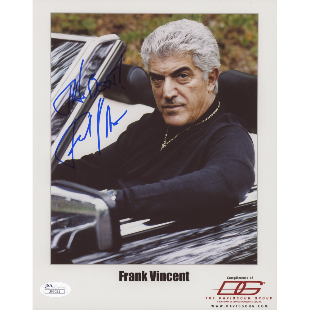 Frank Vincent Signed 8x10 Photo Inscribed "The Best" (JSA COA ...