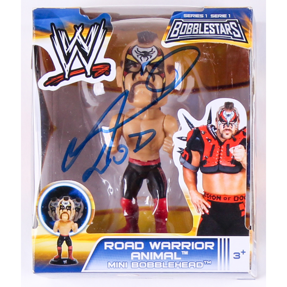 Road Warrior Animal Signed WWE Mini Bobblehead Inscribed "LOD" (Legends ...