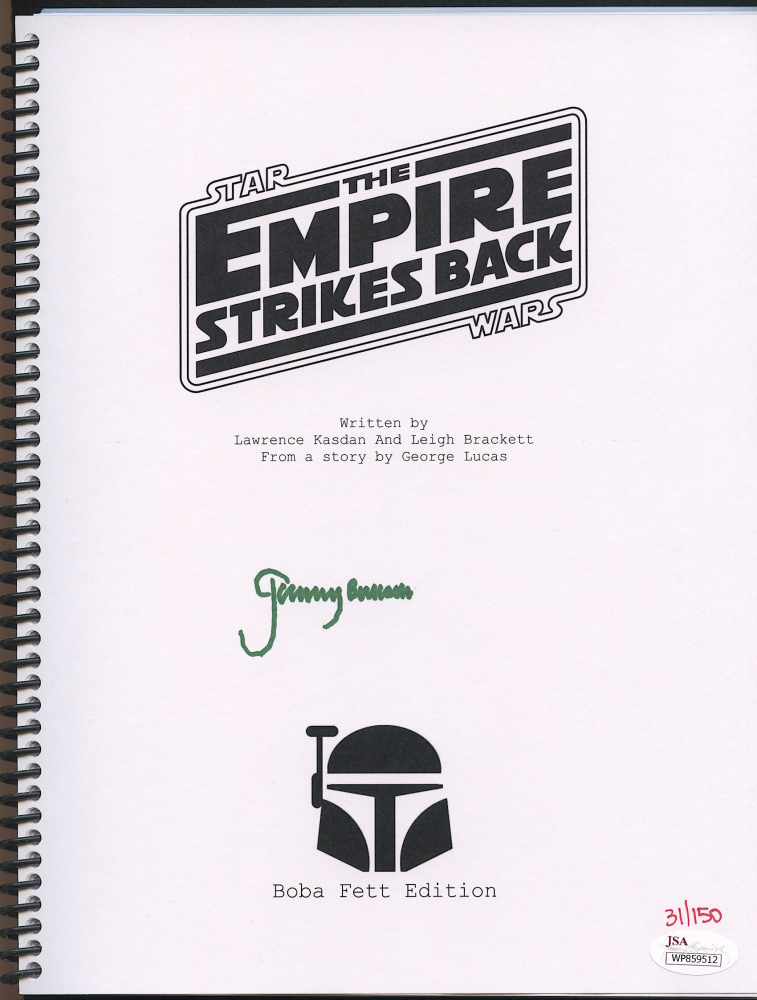 Jeremy Bulloch Signed LE "Star Wars: The Empire Strikes Back" Boba Fett ...