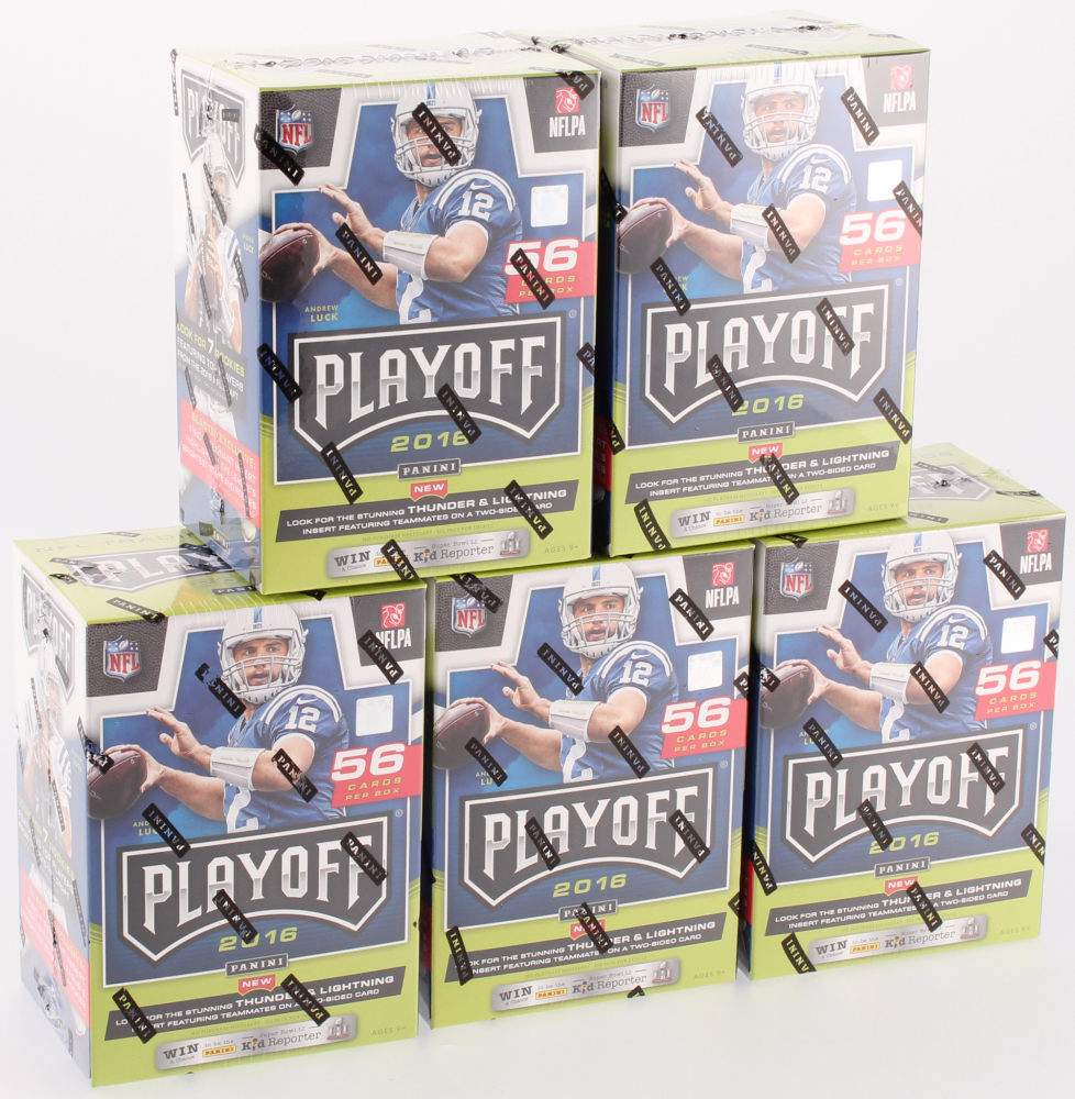 Lot Of (5) 2016 Panini Playoff Football 7-Pack Boxes | Pristine Auction
