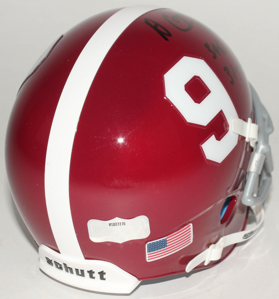 Amari Cooper Signed Alabama Crimson Tide Mini-Helmet Inscribed "3463 ...