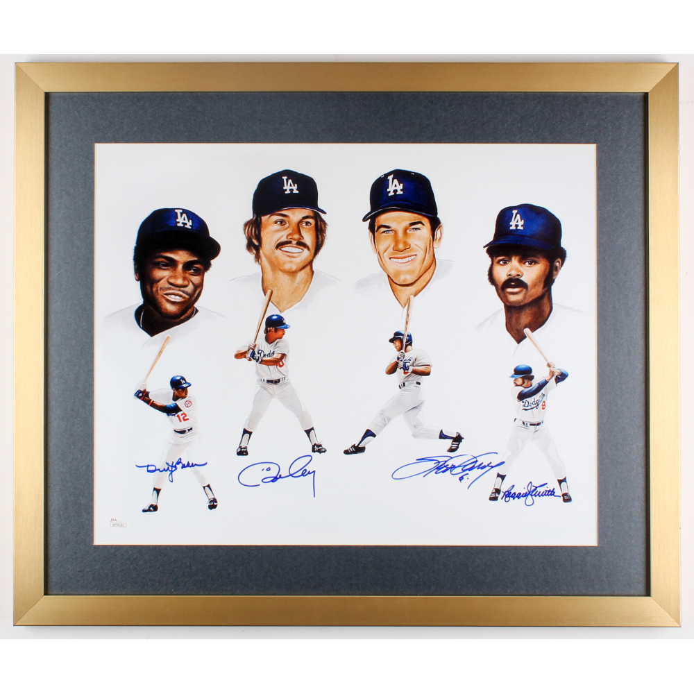 Dodgers 30 Home Runs Team Signed 22x26 Custom Framed Photo Display with ...