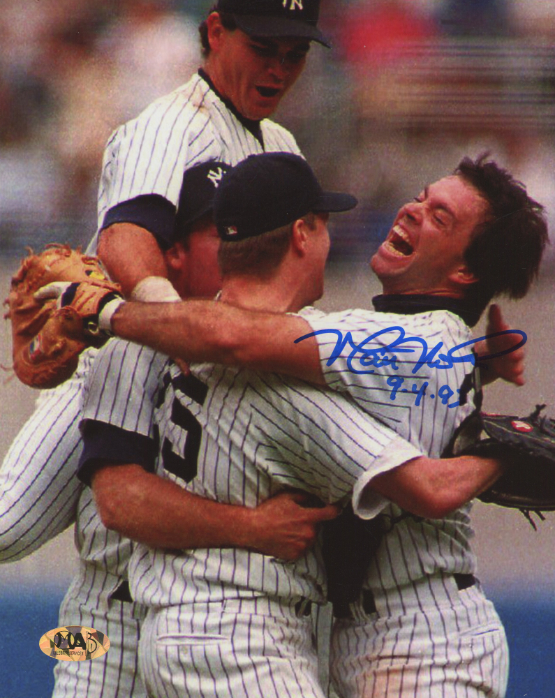 Matt Nokes Signed Yankees 8x10 Photo Inscribed "9-4-93" (MAB Hologram ...
