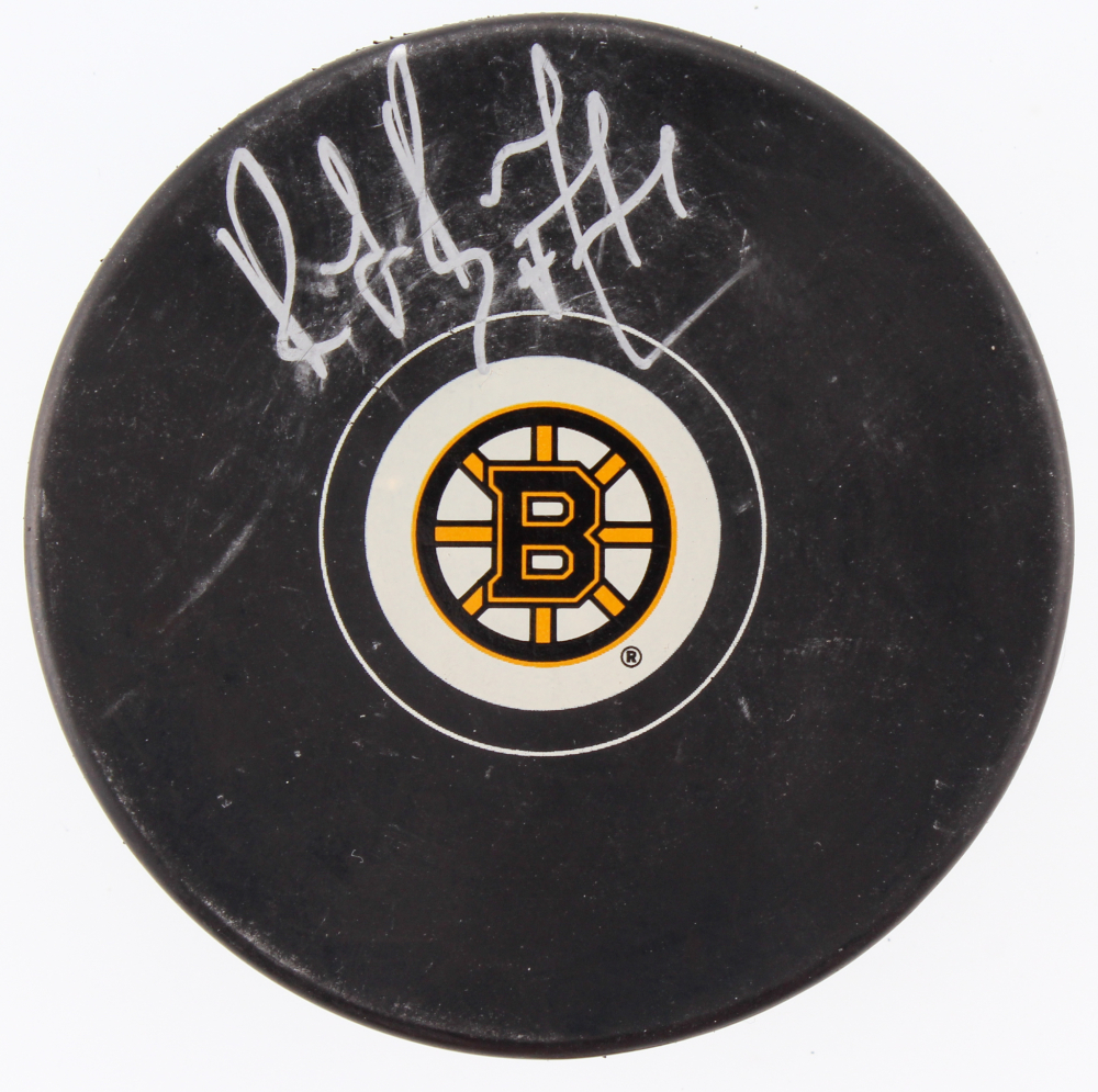 Ray Bourque Signed Bruins Logo Hockey Puck (Fanatics Hologram ...