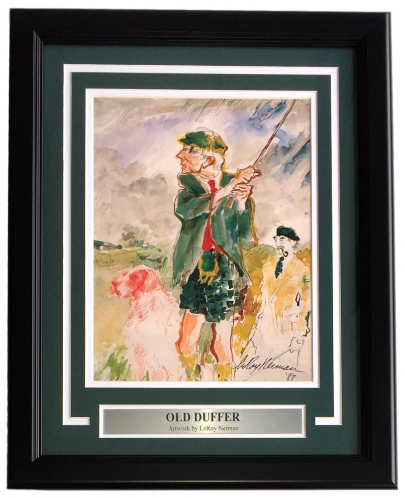 Leroy Neiman "Old Duffer" 16x20 Custom Framed Print Display | Pristine ...